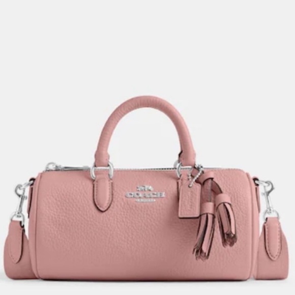 Coach | Bags | Nwt Coach Mini Pink Pebble Leather Crossbody | Poshmark